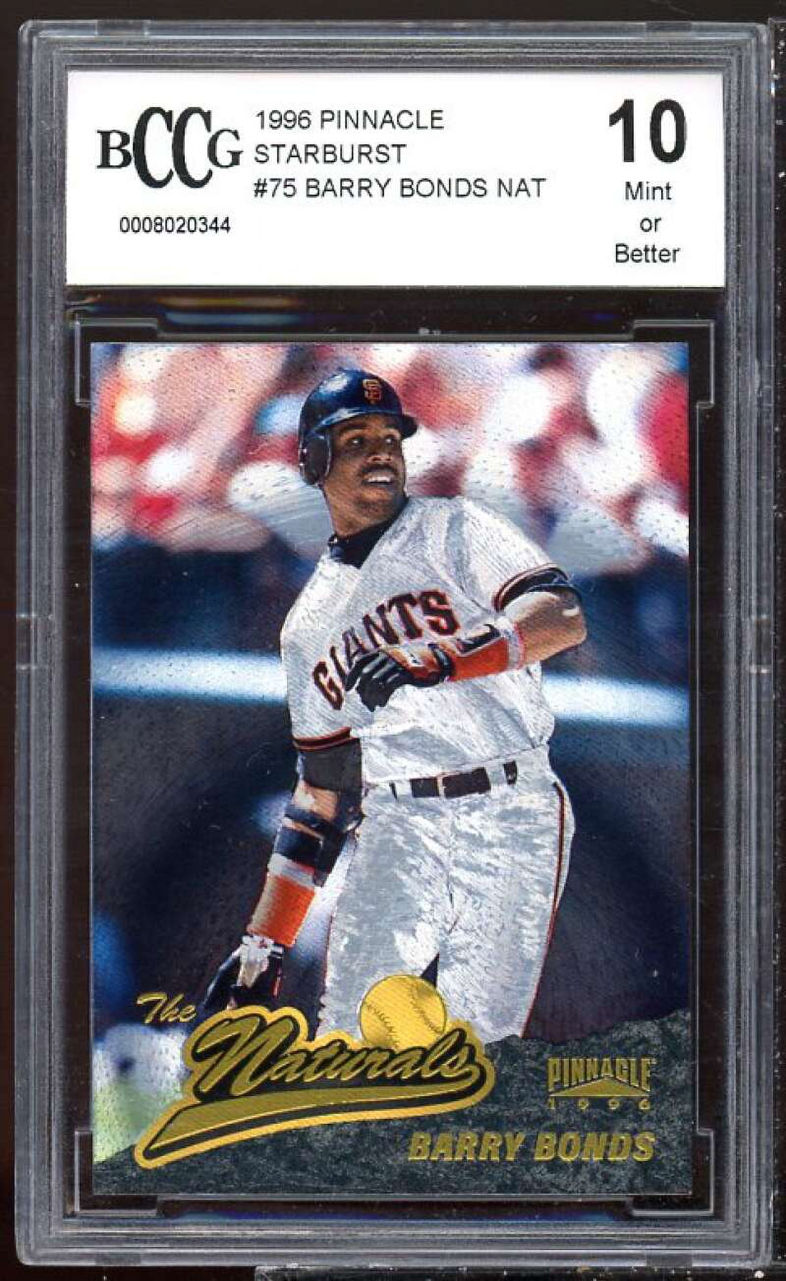 Barry Bonds Card 1996 Pinnacle Starburst #75 BGS BCCG 10 - Walmart.com