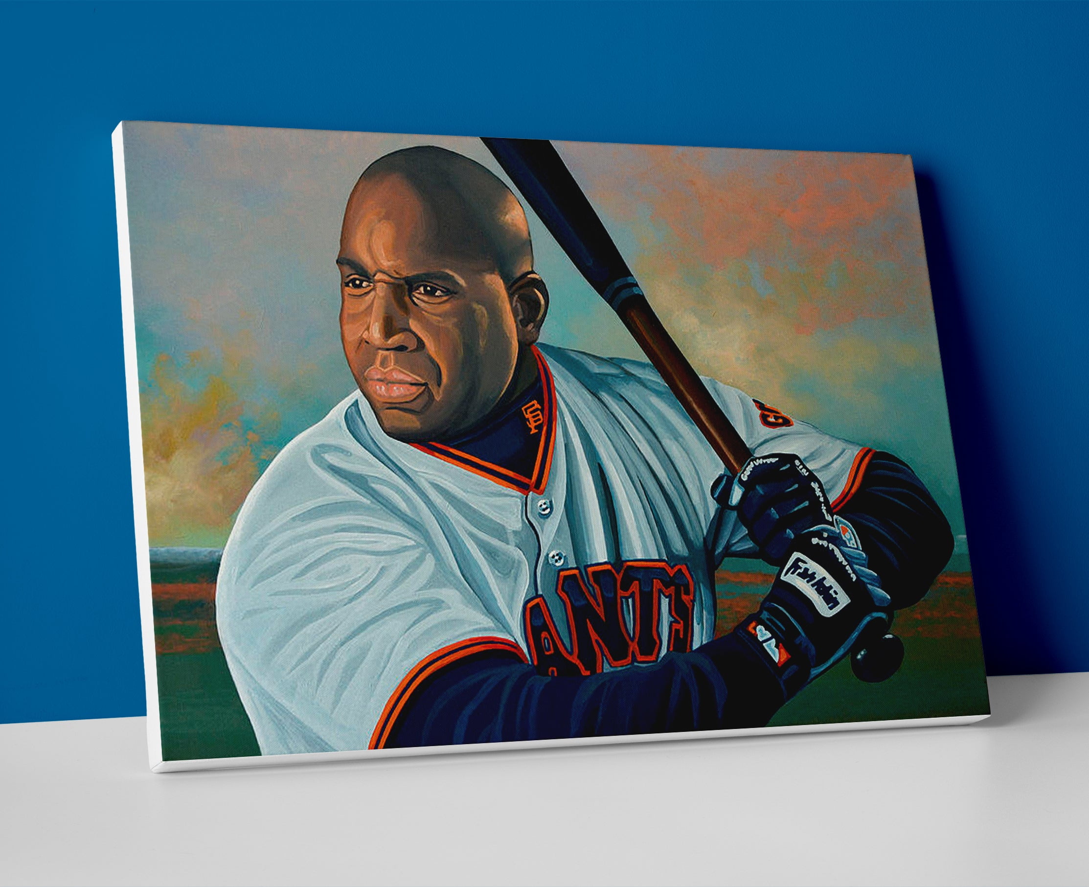 Barry Bonds Painting Poster or Wrapped Canvas - Walmart.com