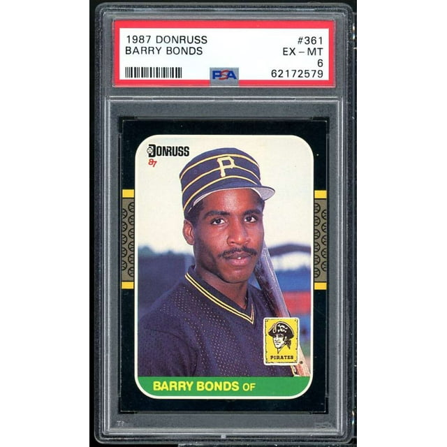 Barry Bonds Rookie Card 1987 Donruss #361 Psa 6 - Walmart.com