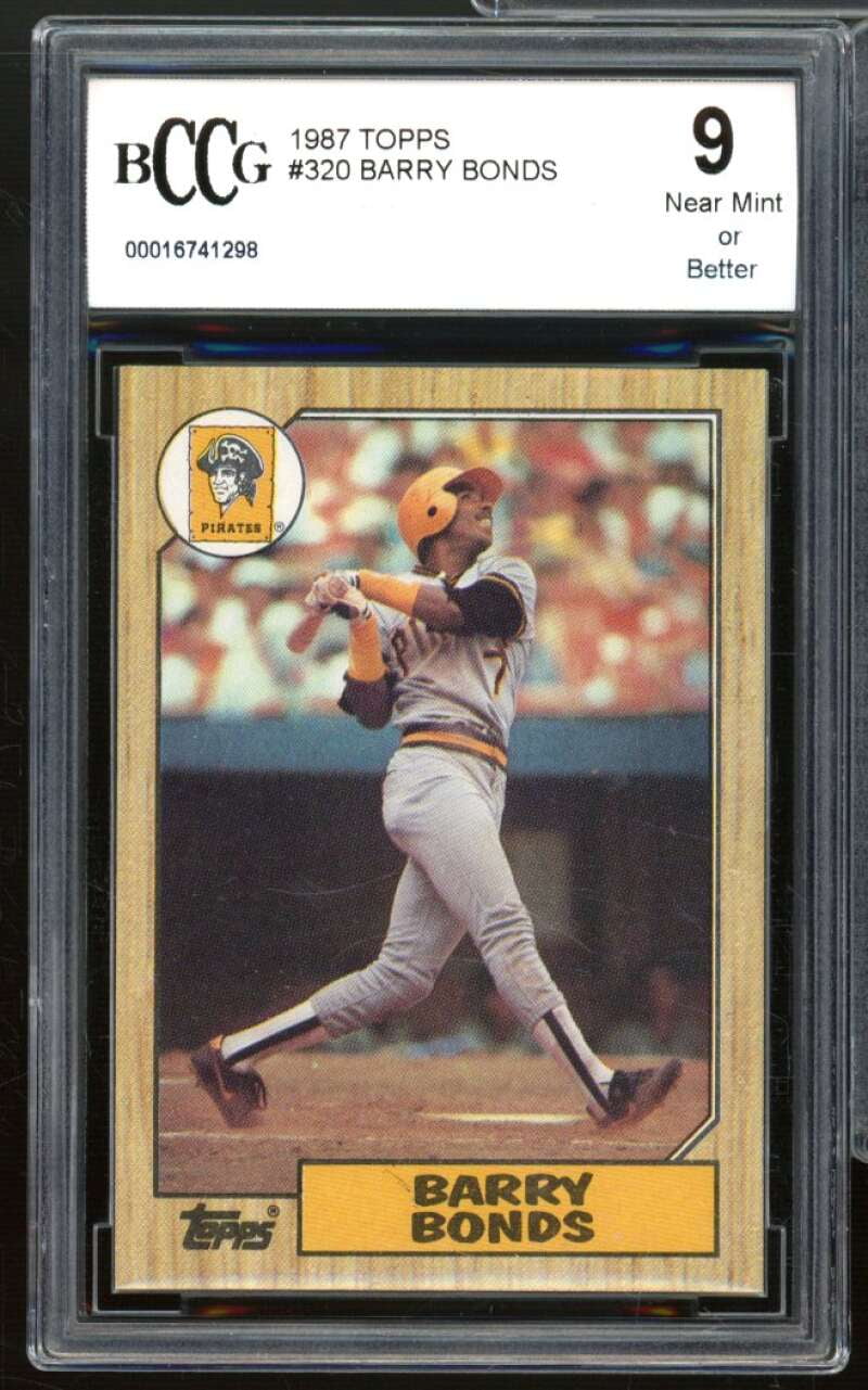 Barry Bonds Rookie Card 1987 Topps #320 BCCG 9 Near Mint+ - Walmart.com
