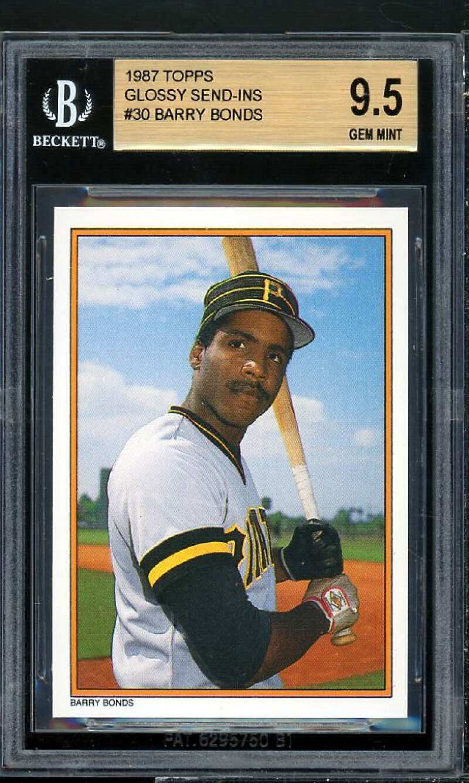 Barry Bonds Rookie Card 1987 Topps Glossy Send-Ins #30 BGS 9.5 (9.5 9.5 ...