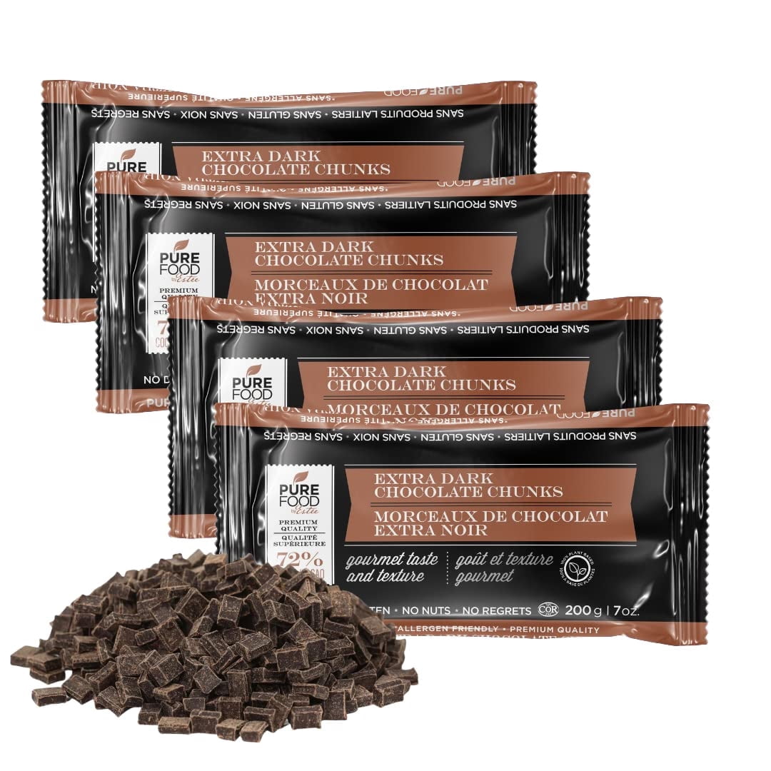 Dark Chocolate Chunks for Office Breakroom Vegan Baking - Walmart ...