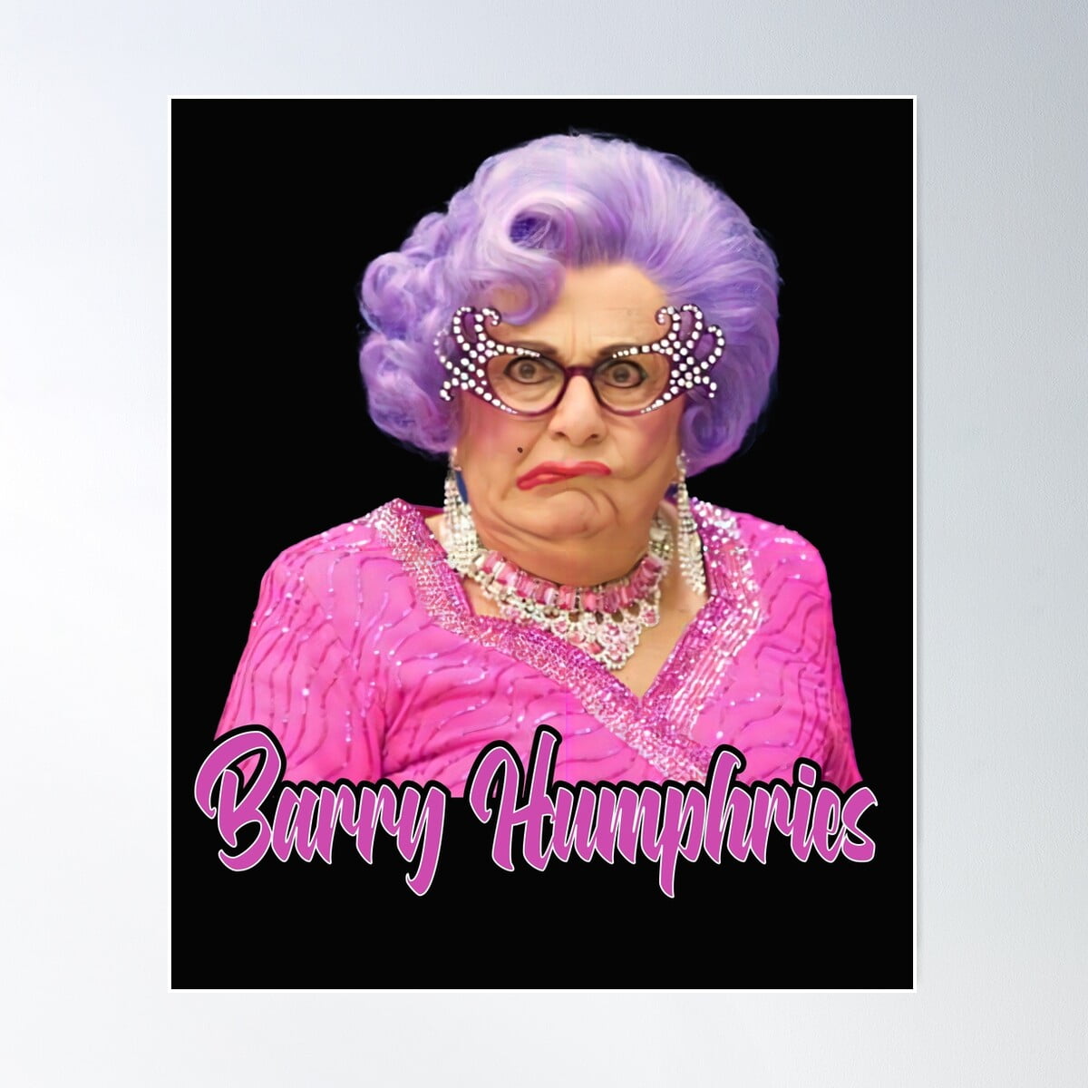 Barry Humphries - Dame Edna Everage Poster Wall Art, Modern Wall Decor ...