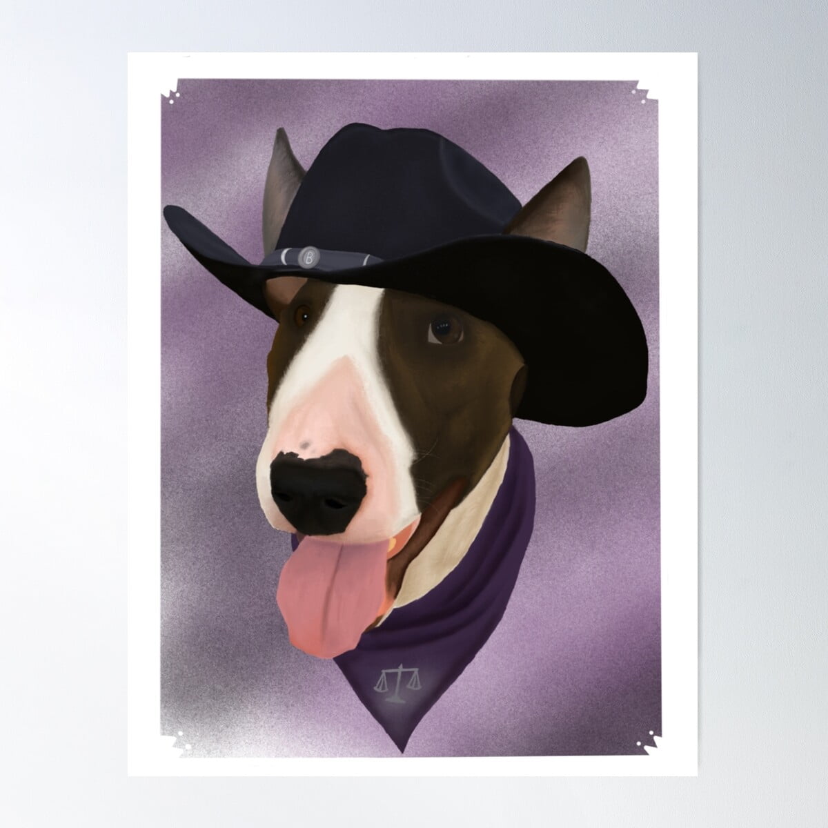 Barry In A Cowboy Hat Poster Wall Art, Modern Wall Decor For Living ...