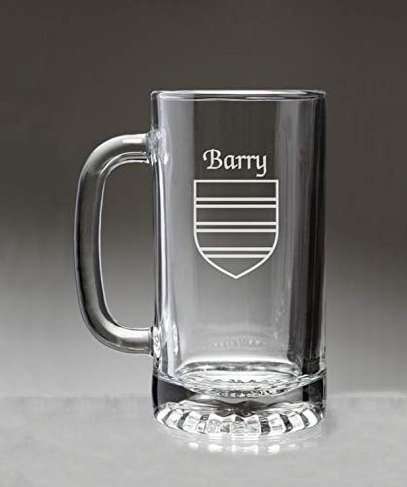Barry Irish Coat of Arms Glass Beer Mug (Sand Etched) - Walmart.com