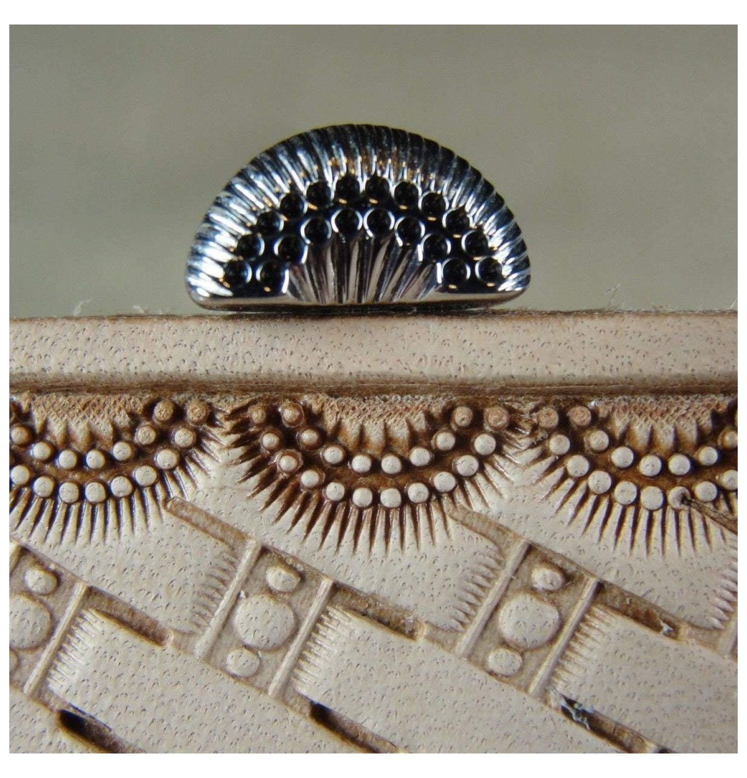 Barry King Leather Stamp #3 Double Row Border Tool - Stainless Steel Leathercraft Stamping Tool ...