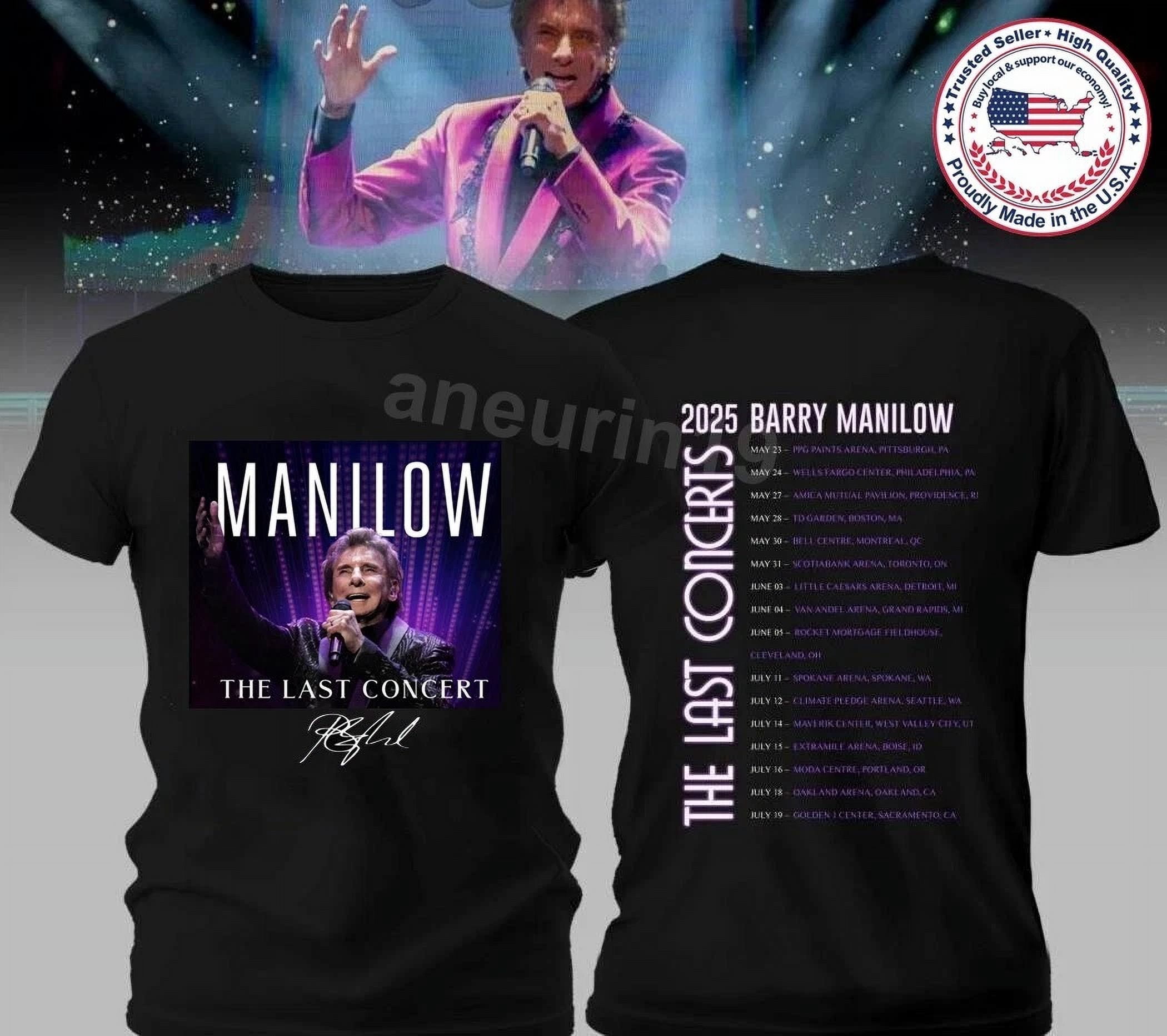 Barry Manilow The Last Concerts 2025 Tour All Size Shirt - Walmart.com