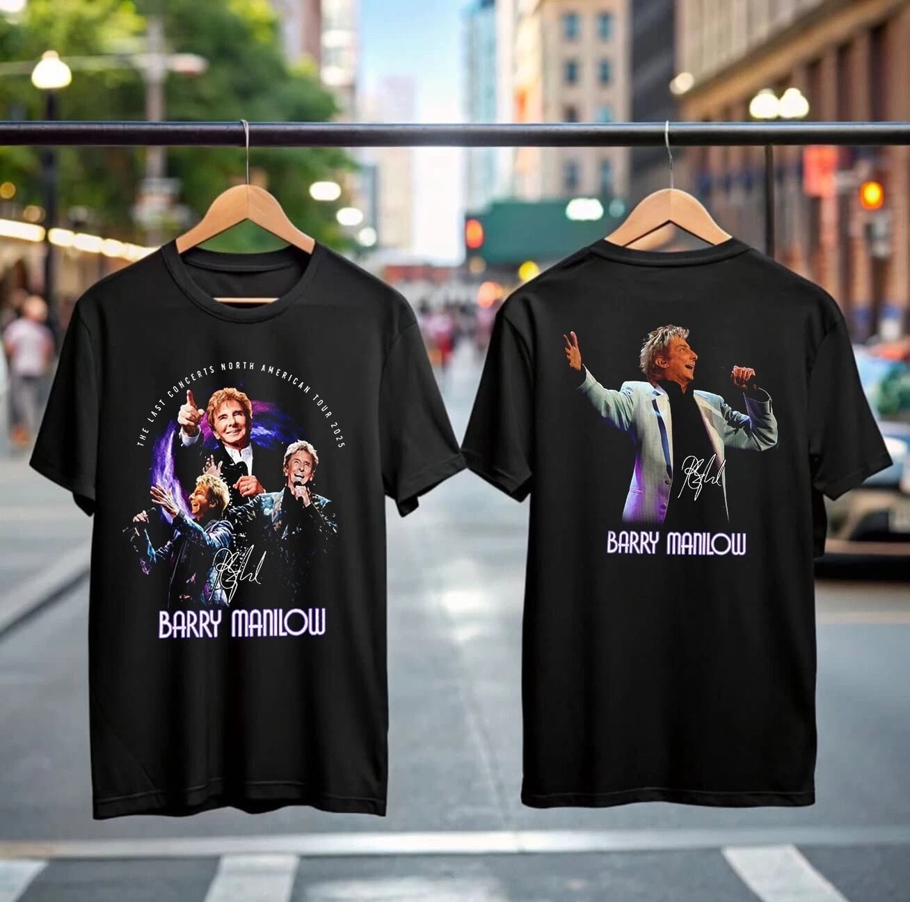Barry!! New Manilow!! The Last Concerts 2025 Tour All Size Shirt Fan ...