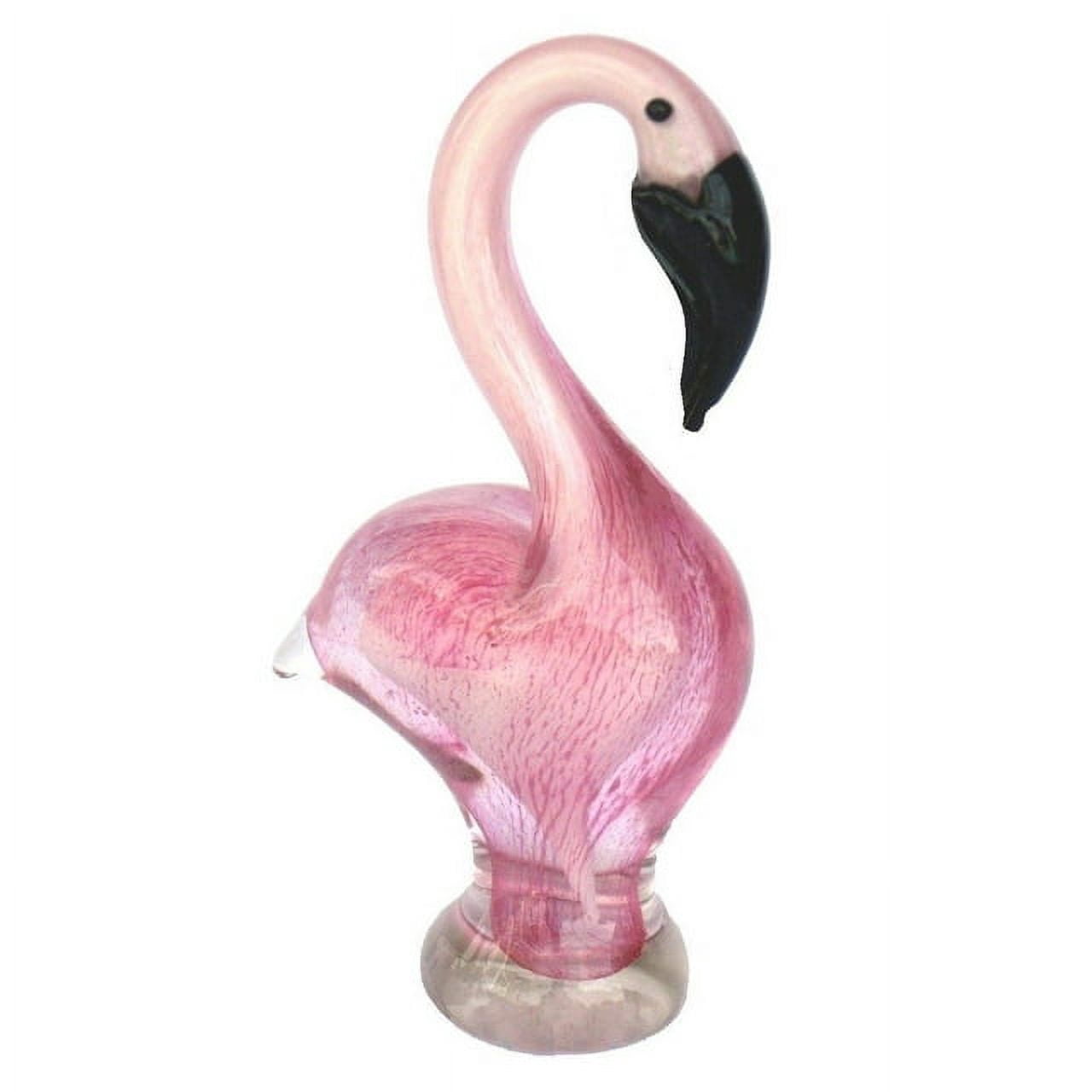 Barry Owens Glass Pink Flamingo Figure, 8.3 inches - Walmart.com