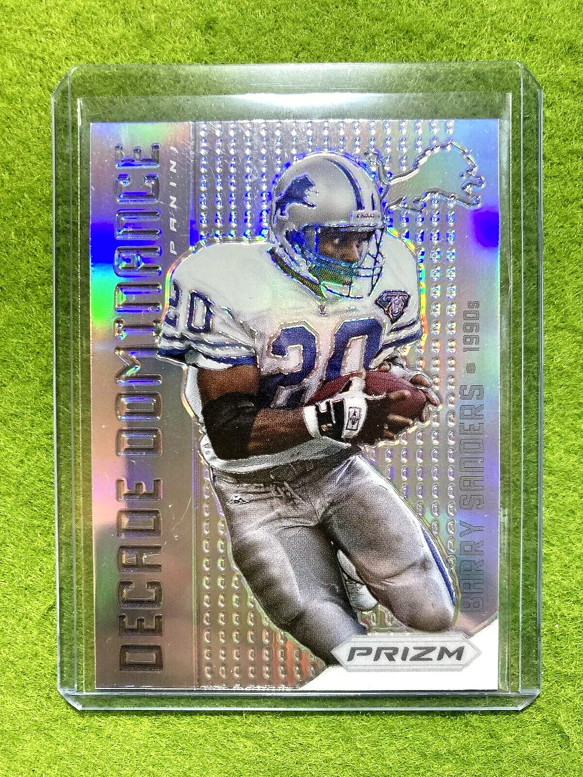 Barry Sanders 1st Prizm Card SILVER PRIZM SSP 2012 Panini Decade ...