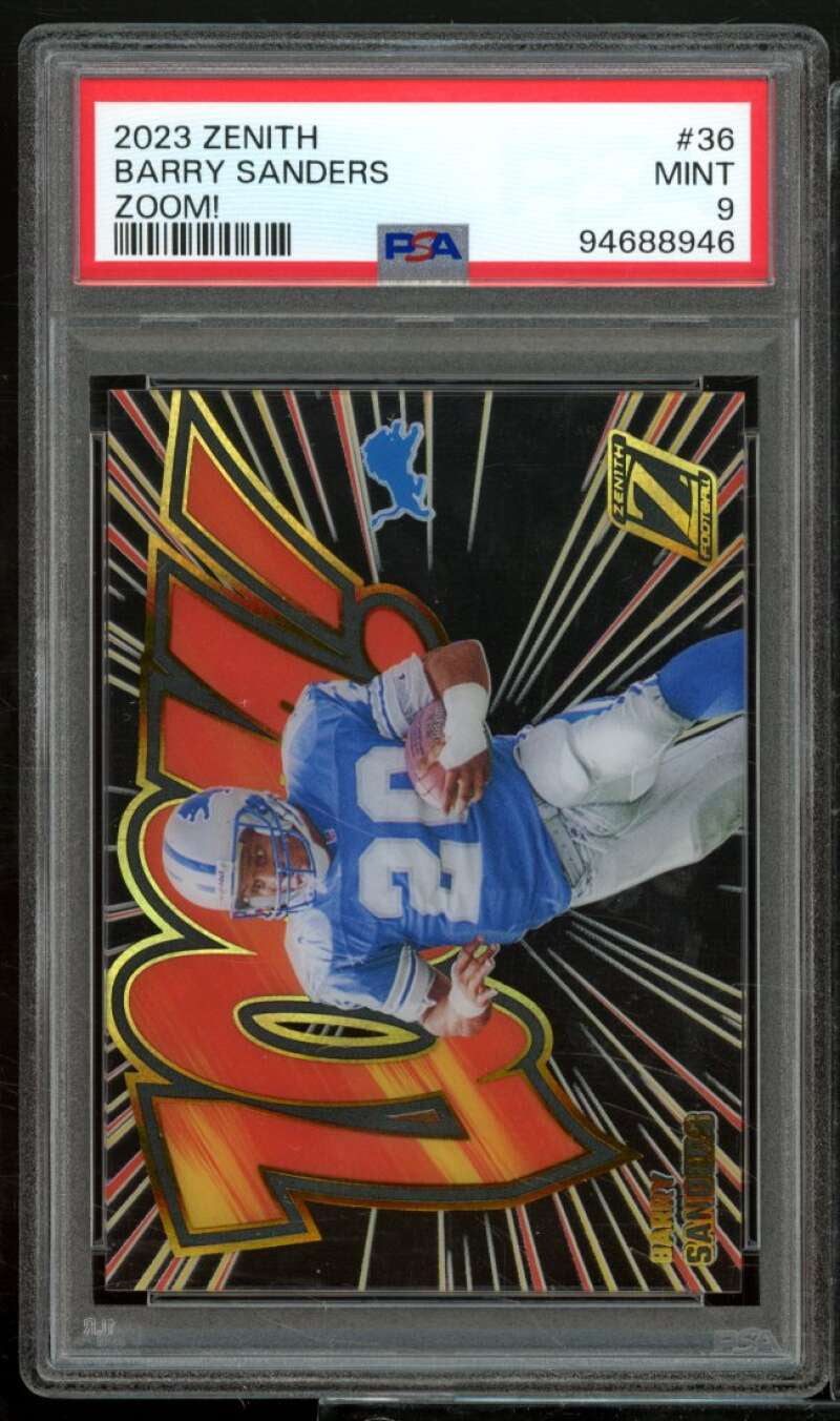 Barry Sanders Card 2023 Zenith #36 PSA 9 - Walmart.com
