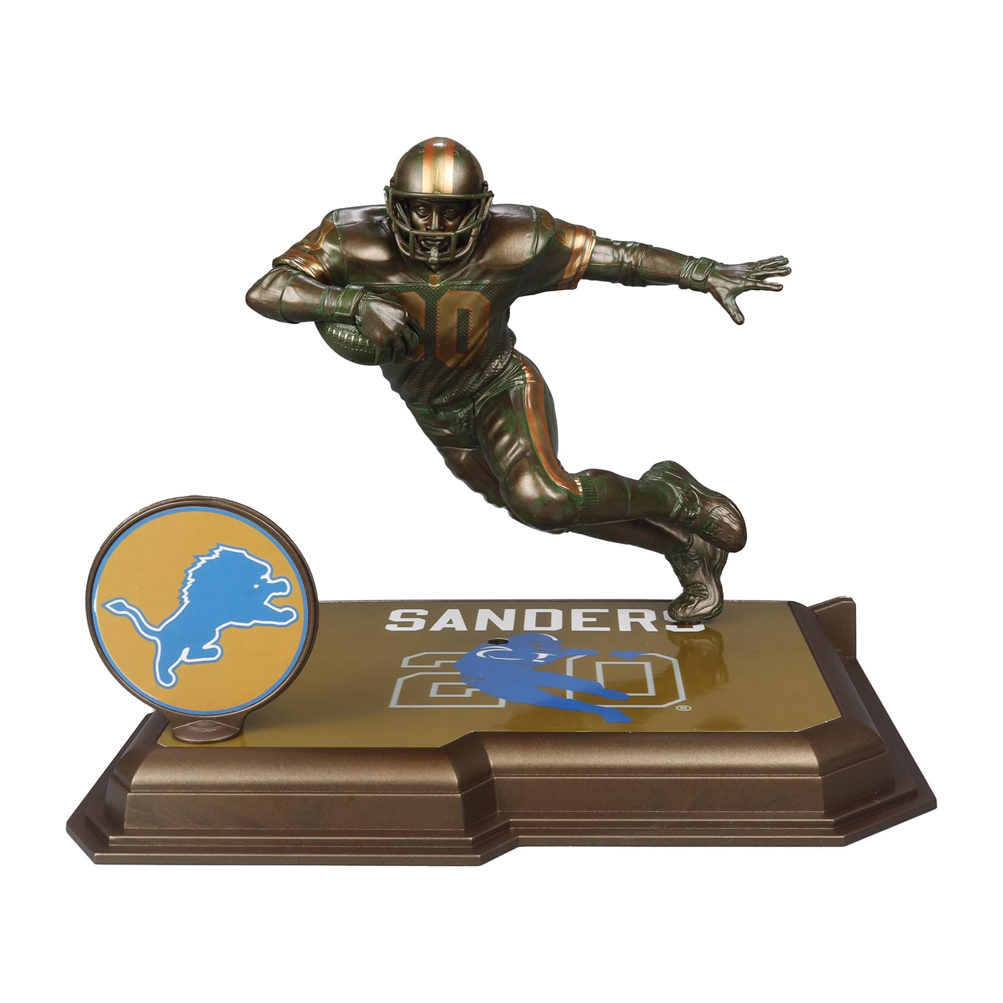 Detroit Lions NFL SportsPicks Figure | Barry Sanders (Bronze/Patina ...