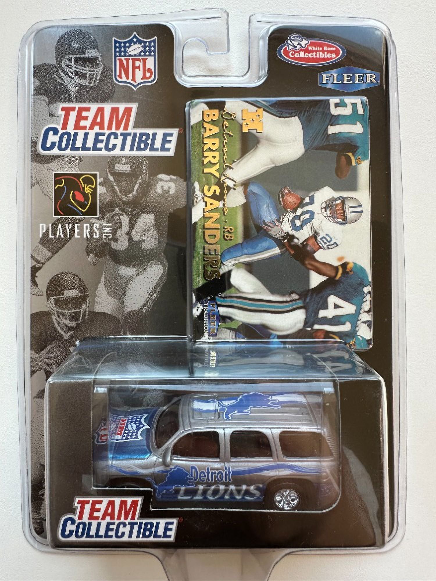 Barry Sanders Detroit Lions Team Collectible NFL GMC Yukon 1:58 Toy ...