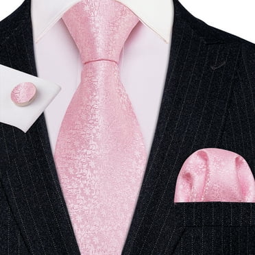 HISDERN Ties for Men Paisley Tie and Pocket Square Woven Classic Floral ...