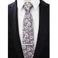 Barry.Wang Men's Cotton Ties Flower 3.15" Necktie Printed Skinny Tie ...