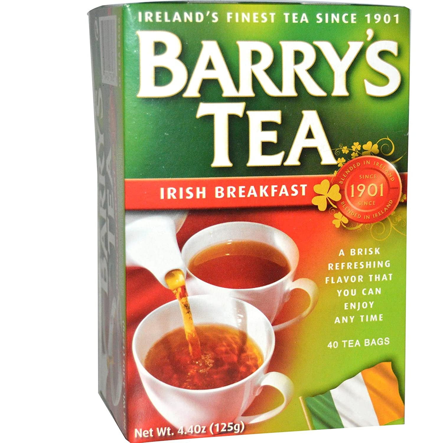 Barry's Tea, Irish Breakfast Tea Bags, 40 Count - Walmart.com