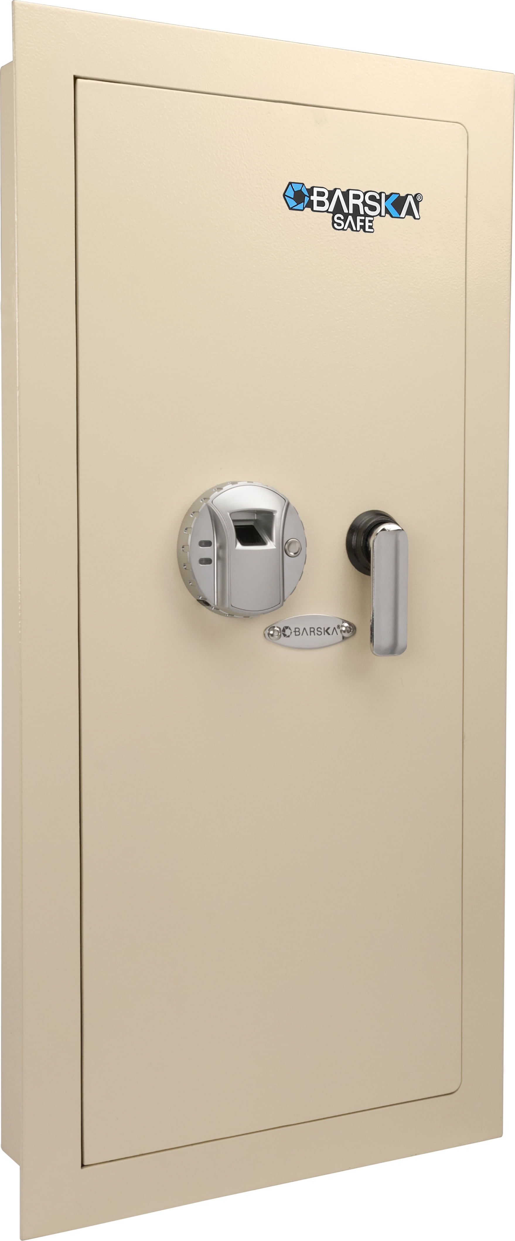 Barska 0.82 cu. ft. Large Biometric Wall Safe Biometric Fingerprint ...