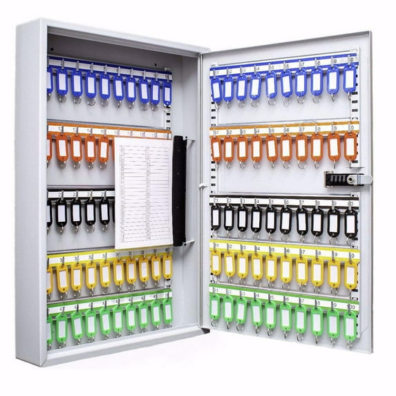 Barska Security 100 Key Adjustable Steel Cabinet with Combination Lock ...
