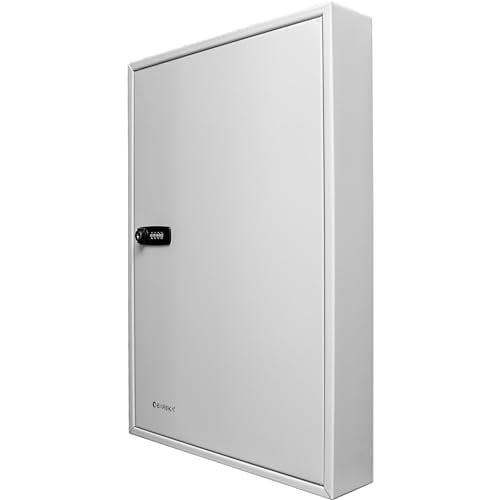 Barska Steel 100 Key Safe Cabinet with Combination and Key Lock Box ...
