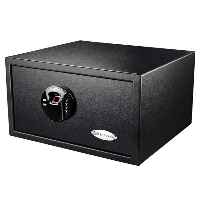 Barska Steel HQ200 Biometric Digital Keypad Safe Biometric Fingerprint ...