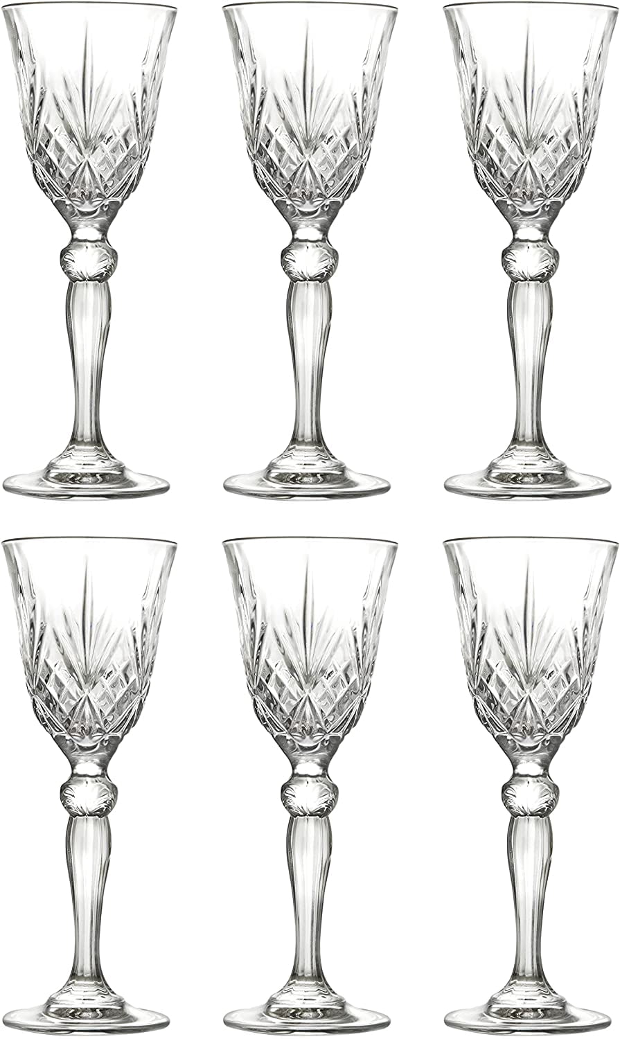 Barski Liquor Glass - Stemmed Glasses - Set of 6 Glasses - Crystal ...