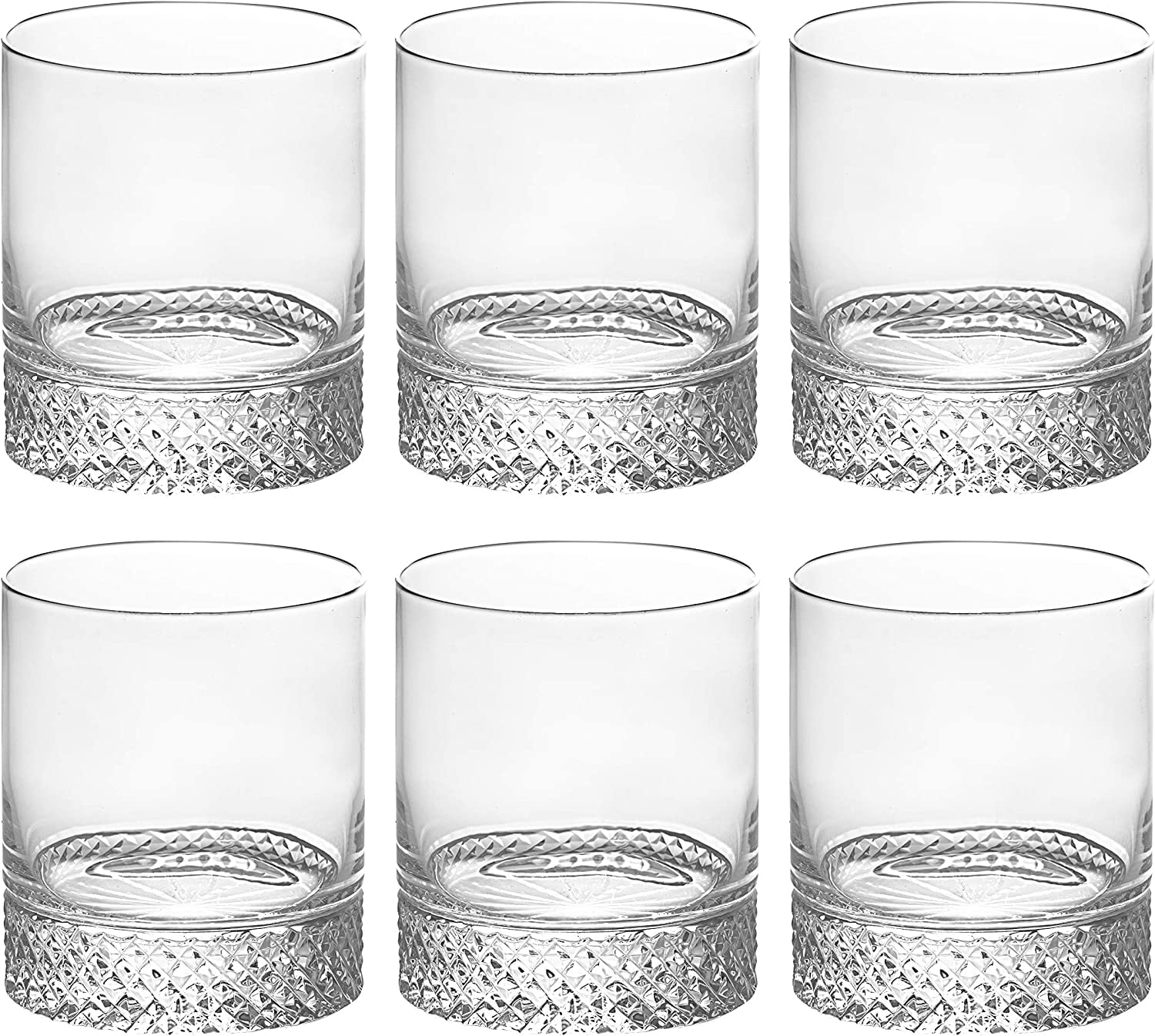 Barski Tumbler Glass - Double Old Fashioned - Set of 6 Glasses ...