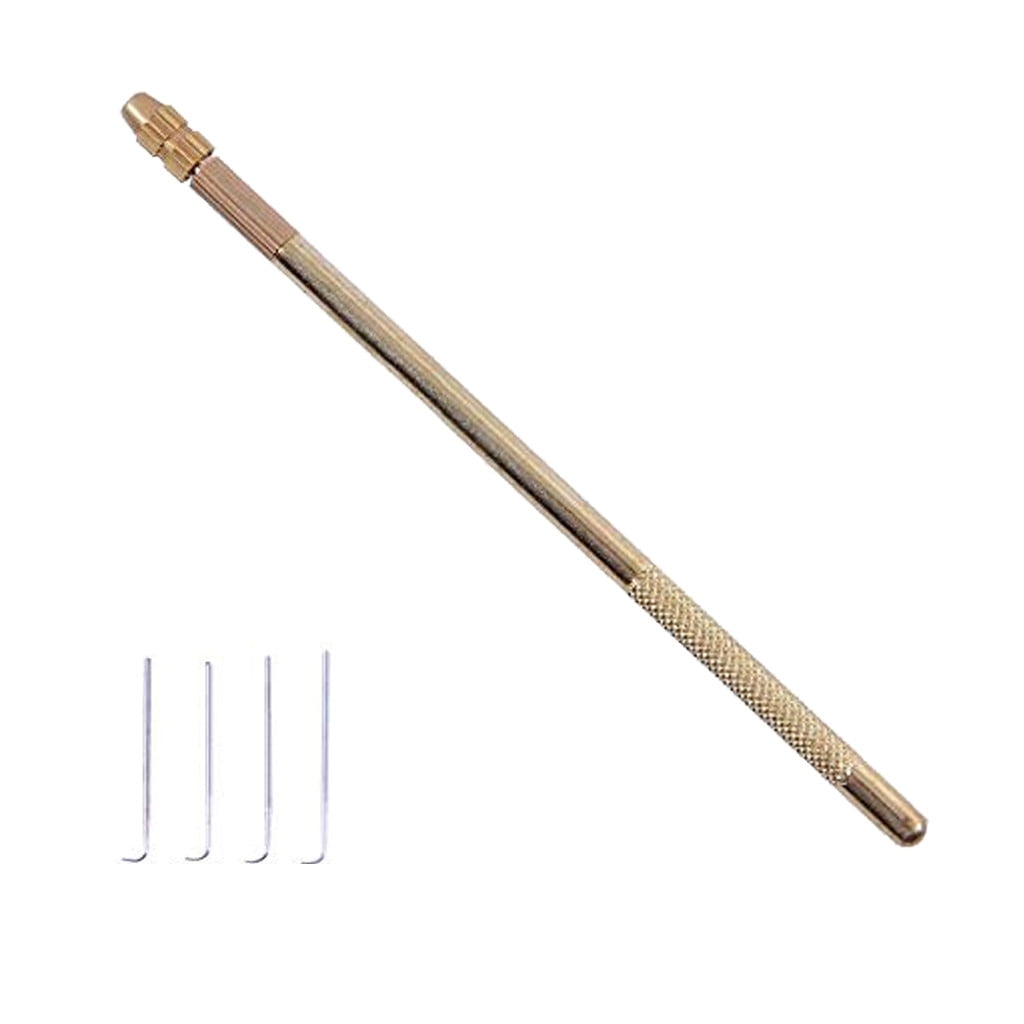 Barsme 4 pcs Ventilating Needles +1 Brass for Lace Wig Needle - Walmart.com