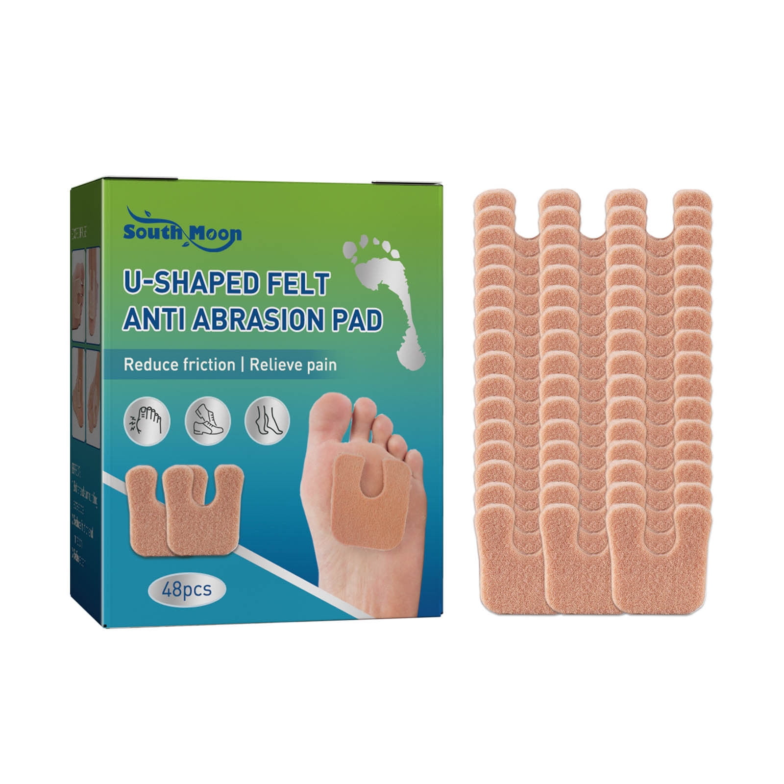 Barsme Foot Patchu-Shaped Callus Pads Foot Cushion Soft Breathable Self ...