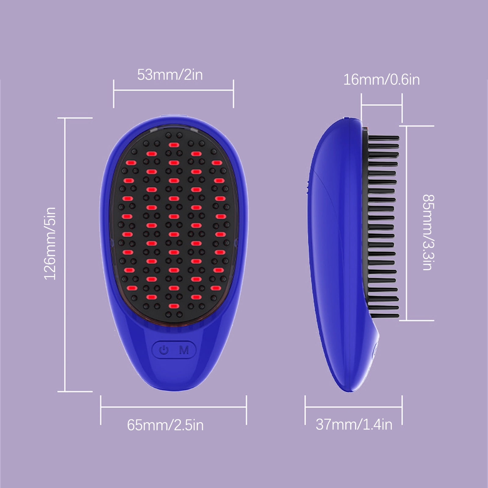 Barsme hair brush Electric Scalp Massager, Hair Regrowth Comb ...