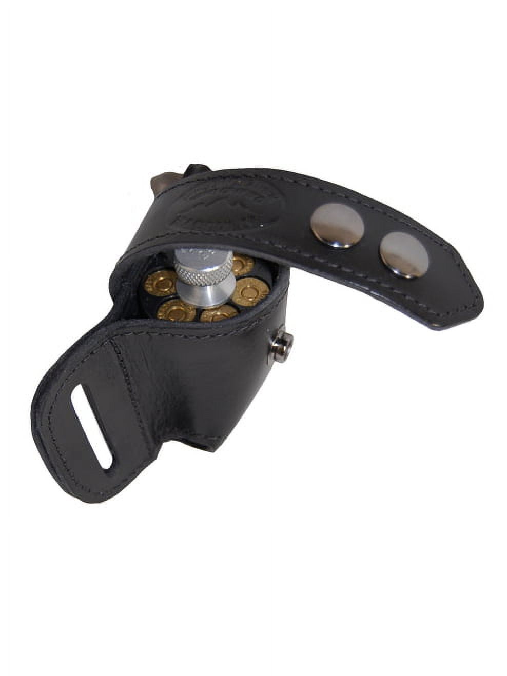 Barsony Black Leather Revolver Speed Loader Pouch for 6 shot .44 Magnum ...