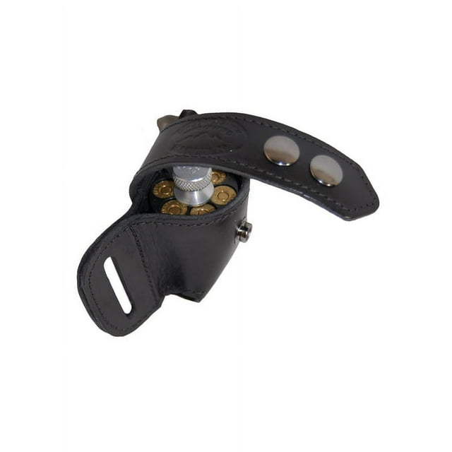 Barsony Black Leather Revolver Speed Loader Pouch for 6 shot .44 Magnum ...