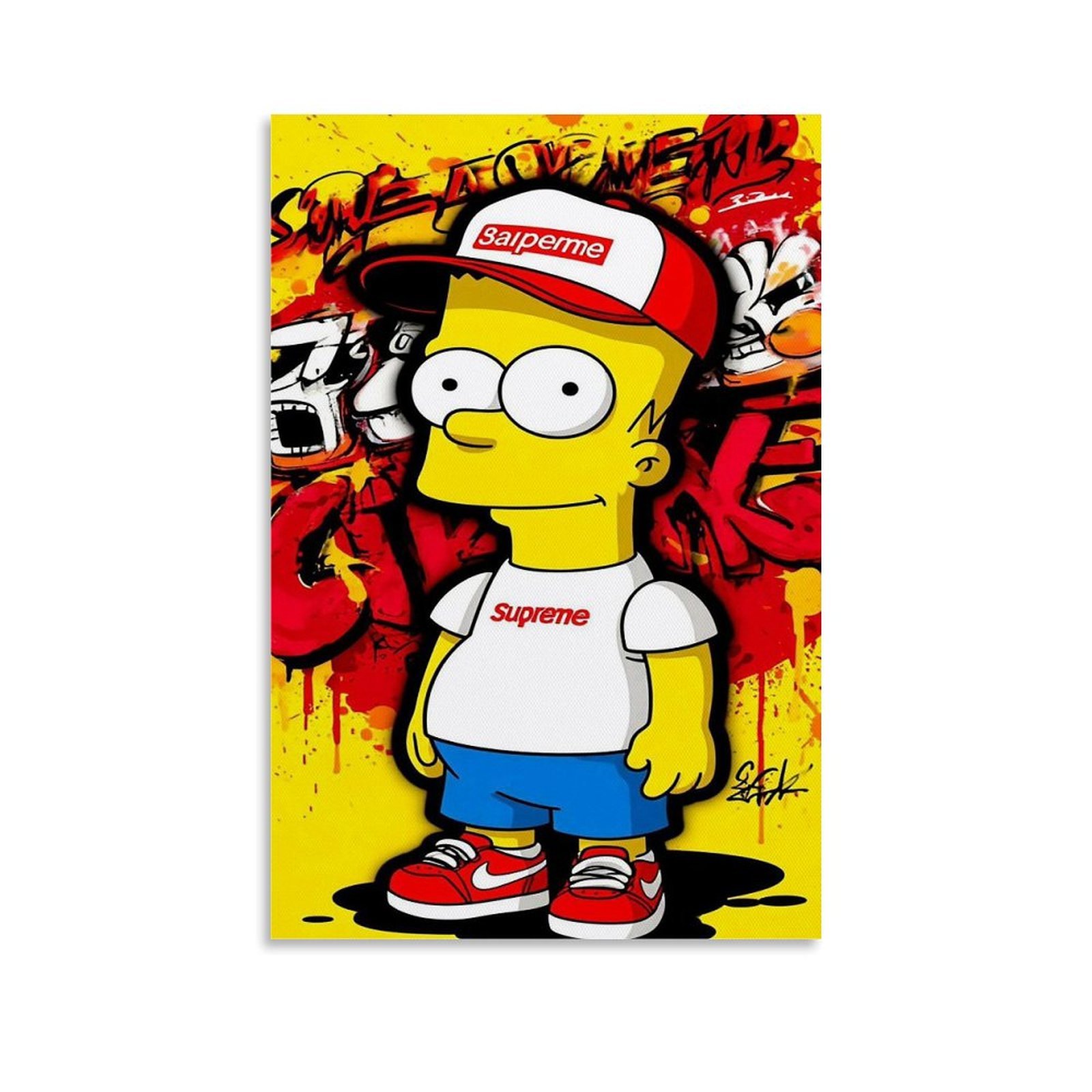 Bart Bag (2) Painting Vintage Poster Picture Print Wall Art Poster ...