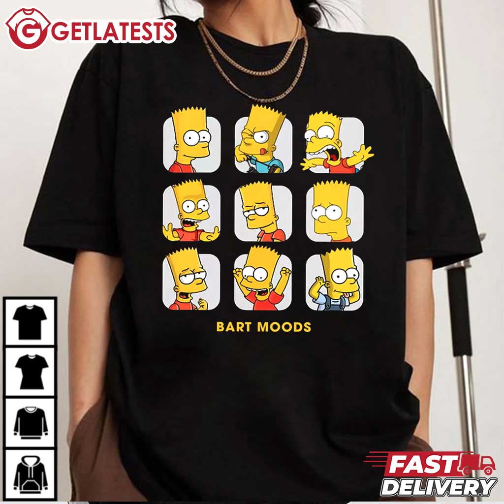 Bart Moods The Simpsons T-Shirt - Walmart.com