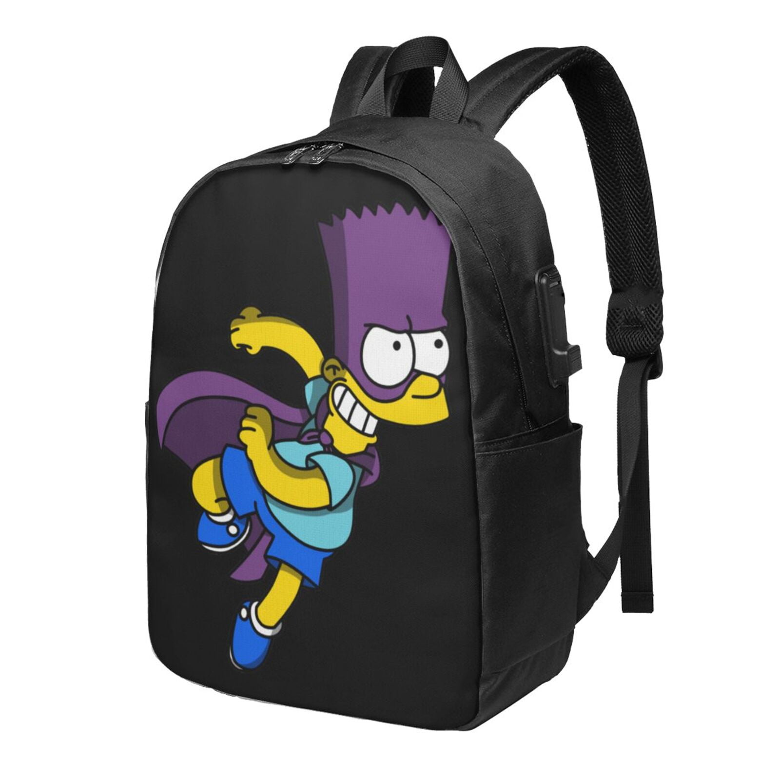Bart-Simpson Backpack Fashion Travel Backpack Laptop Backpack 17 Inch ...