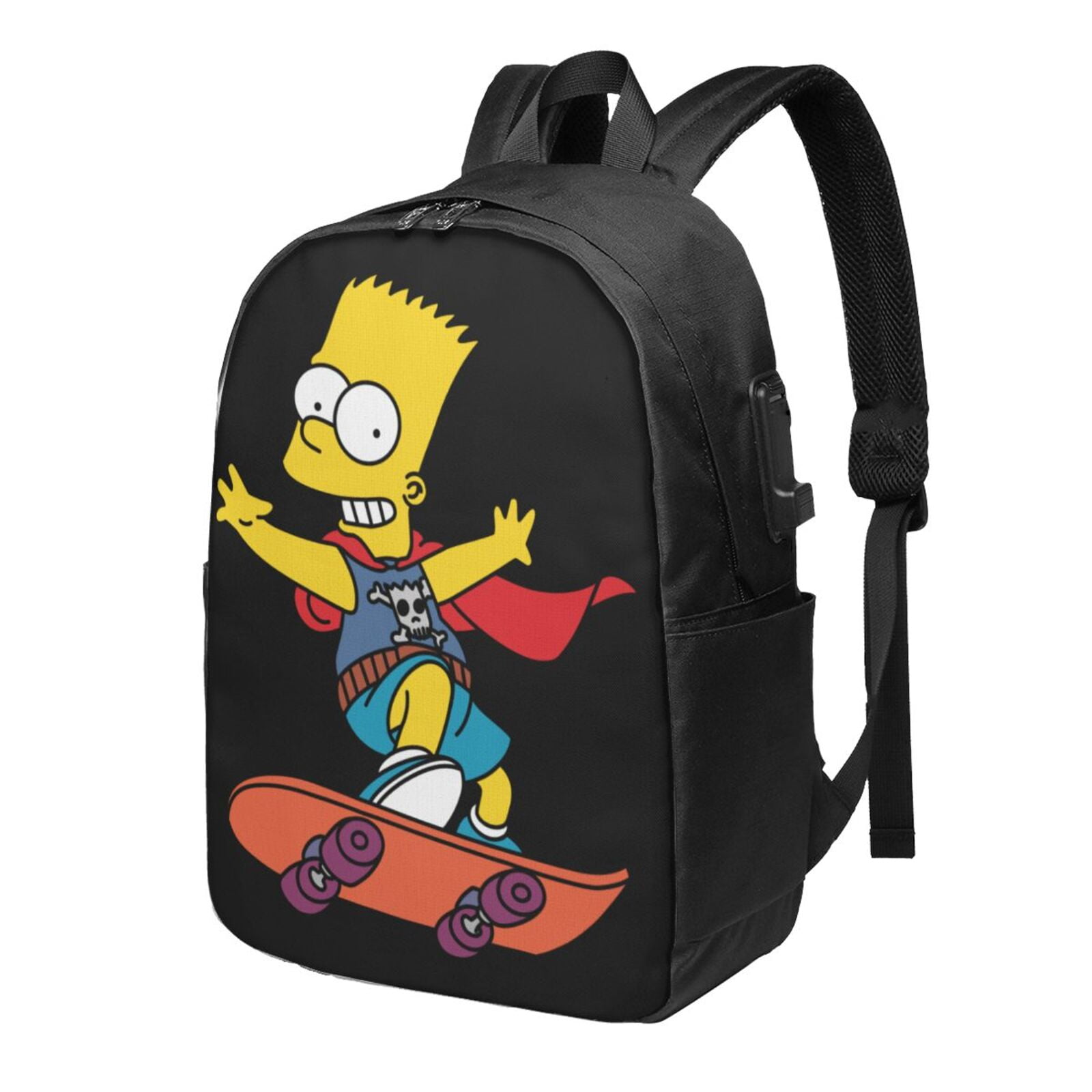 Bart-Simpson Backpack Fashion Travel Backpack Laptop Backpack 17 Inch ...
