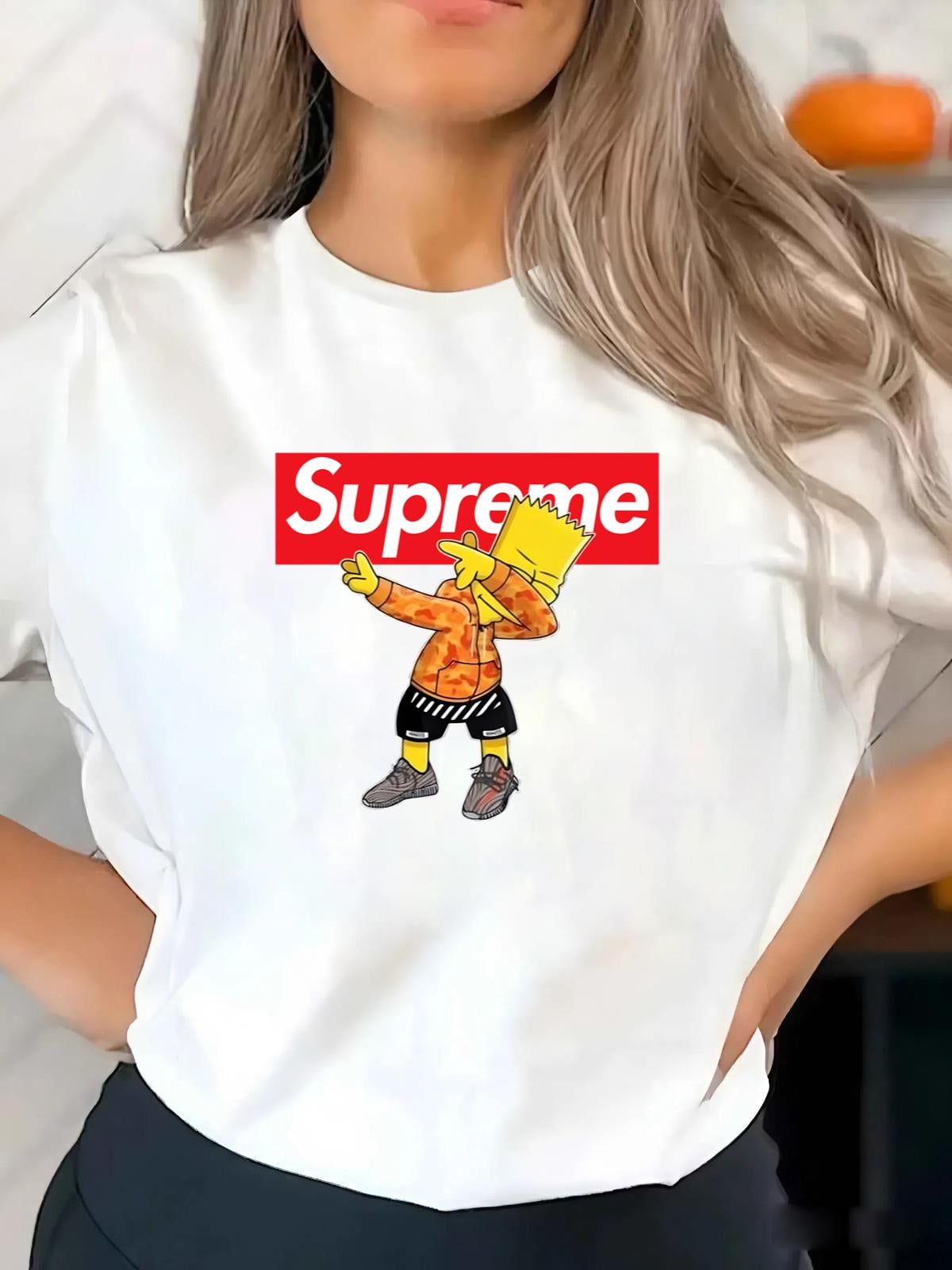 Bart Simpson DAB Supreme Parody Funny Cartoon Character Mashup Unisex T ...