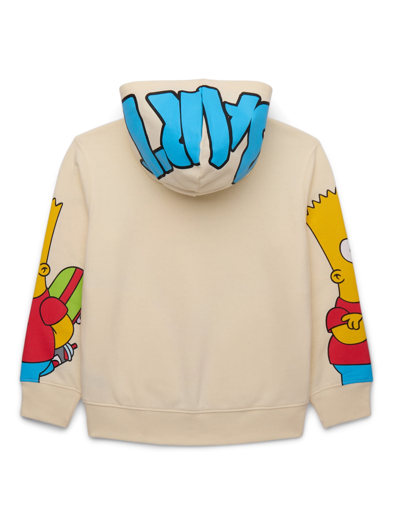 Bart Simpson Little Boys and Big Boys Graphic Hoodie, Sizes 4-20 ...