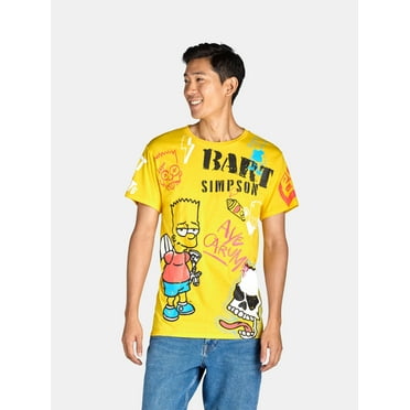 Chinatown Market Men's X The Simpsons Bart Cowabunga Arc Tee T-Shirt ...
