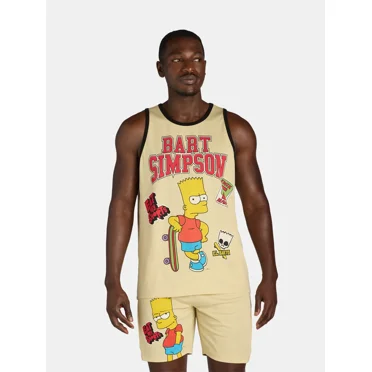 Chinatown Market Men's X The Simpsons Bart Cowabunga Arc Tee T-Shirt ...