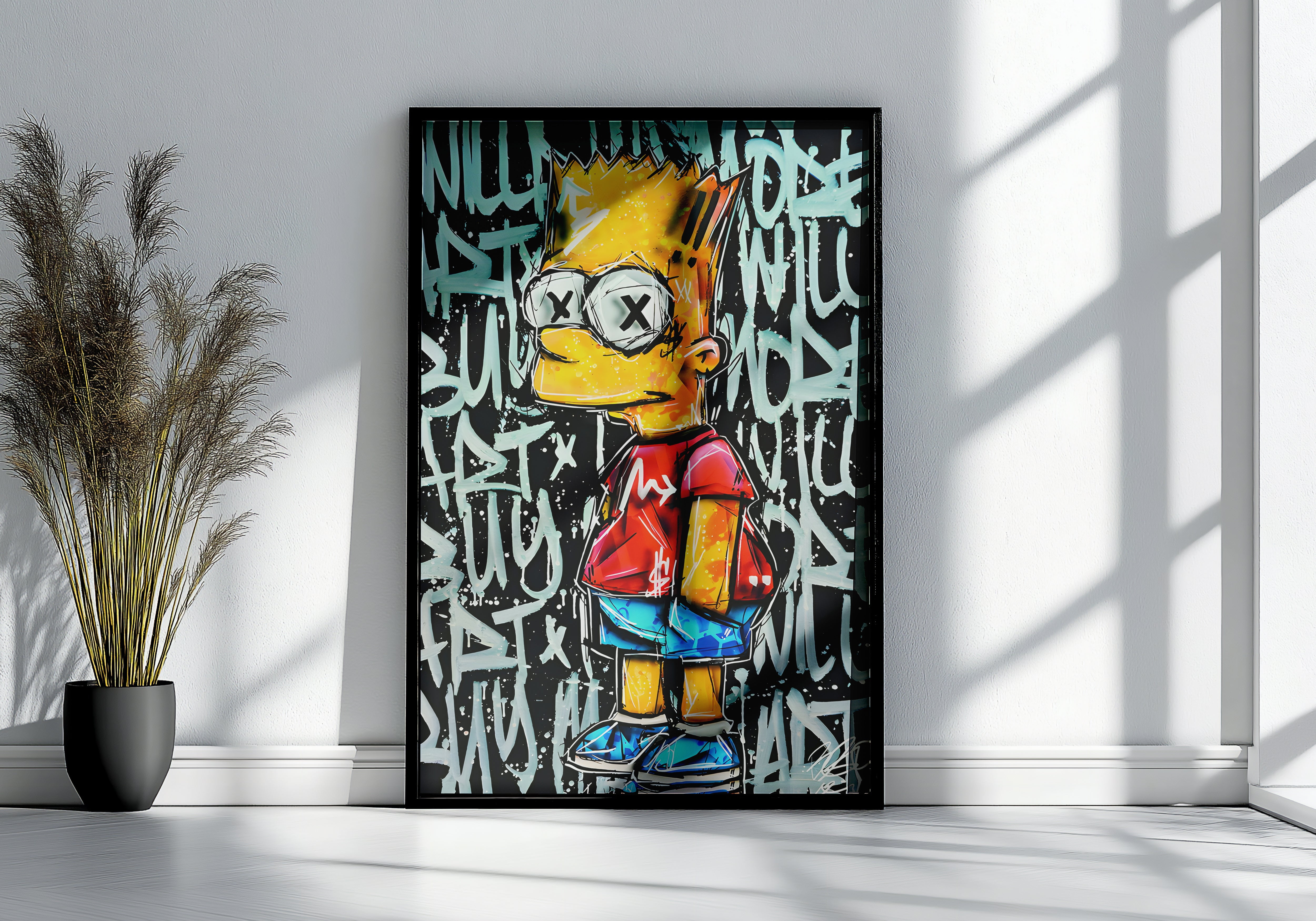 Bart Simpson Poster or Gallery Canvas Wall Art - Walmart.com