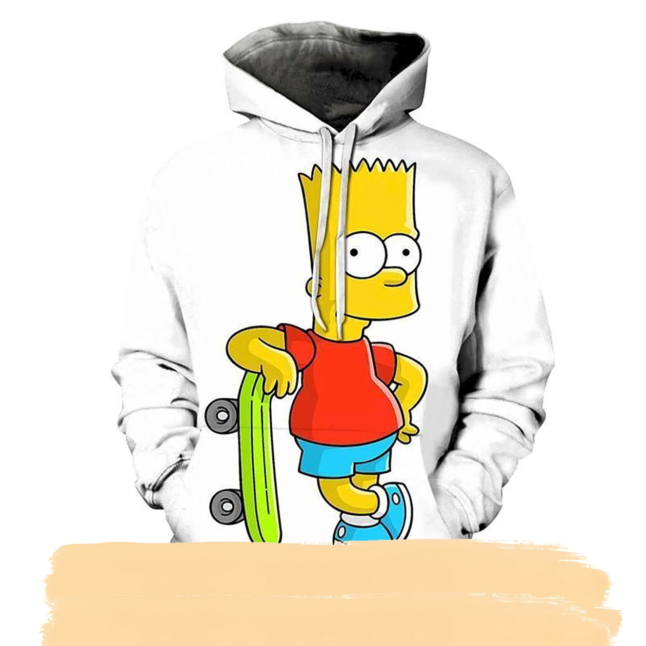 Bart Simpson The Simpson Cartoon 3D Hoodie T-Shirt - Walmart.com