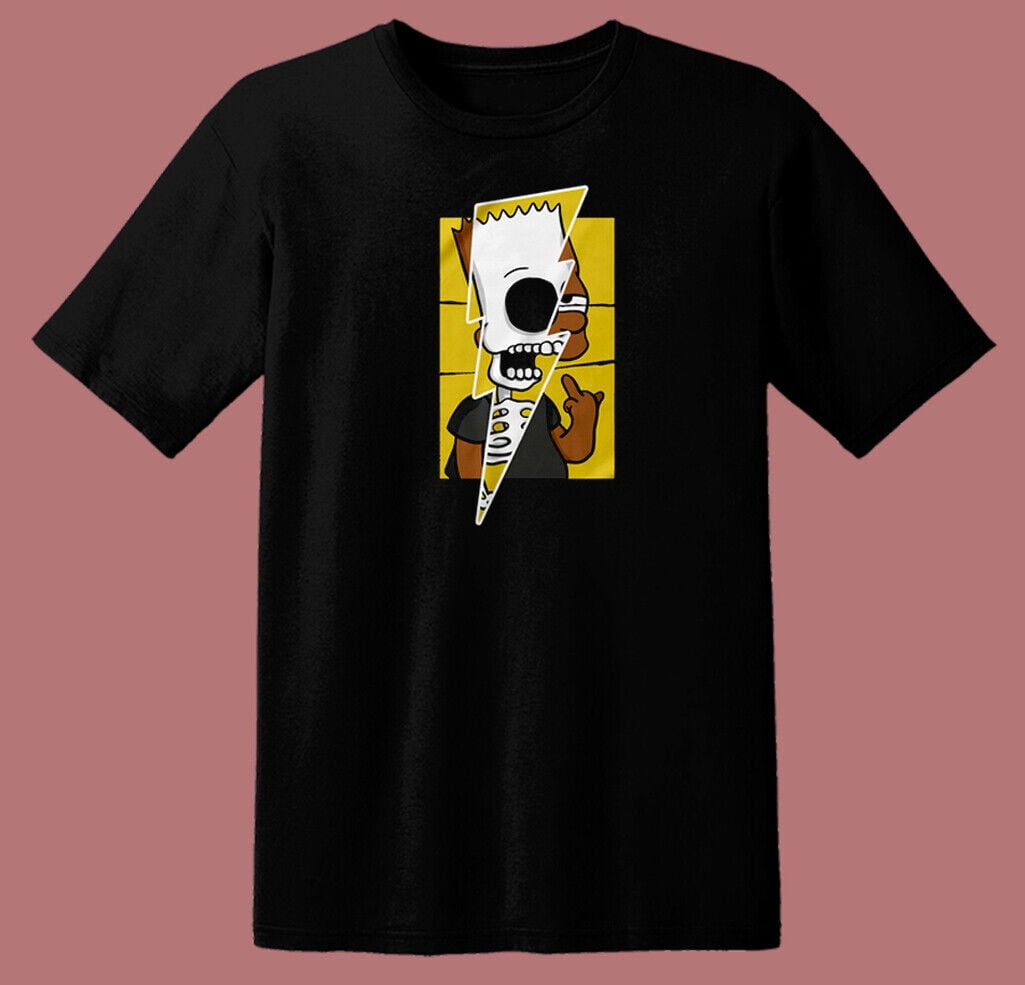 Bart Simpson Thunder Struck 80s T Shirt - Walmart.com