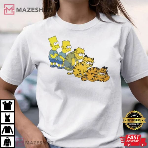 Bart Simpson To Garfield Animorph T-Shirt - Walmart.com