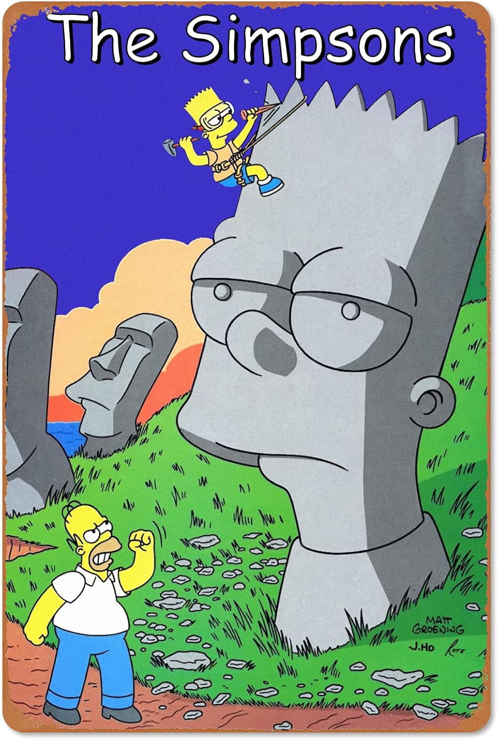 Bart Simpson's Statue 120 Piece Wooden Jigsaw Puzzles For Adults Family ...