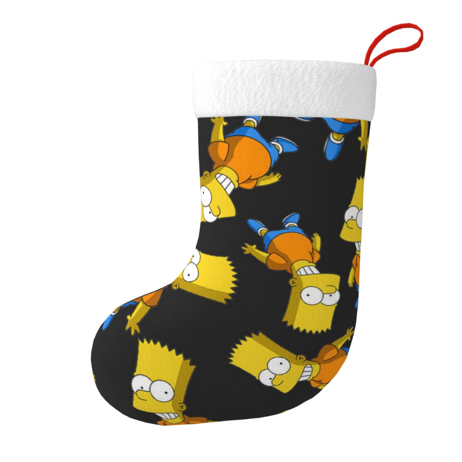 Bart The Simpsons Cartoon Christmas Stocking Fireplace Hanging Stocking ...