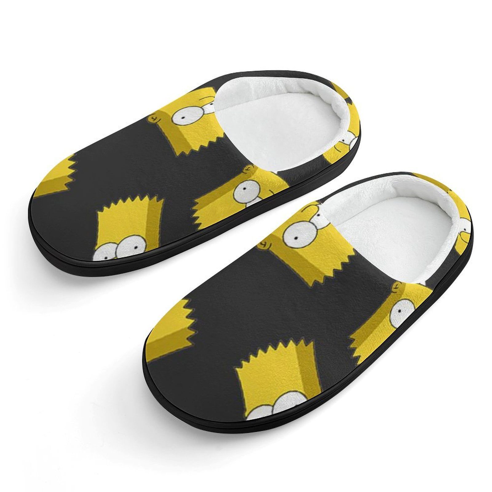 Bart The Simpsons Cartoon Winter Plush Slippers for Boys Girls Soft ...