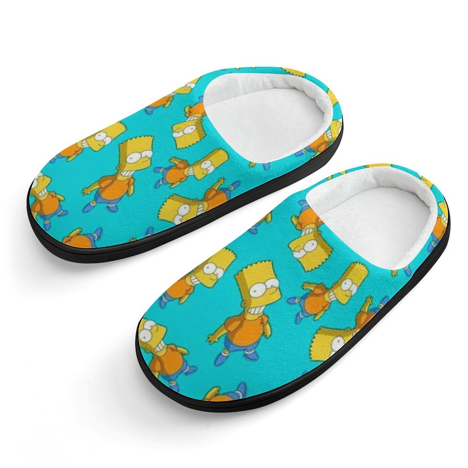 Bart The Simpsons Winter Plush Slippers for Boys Girls Soft Warm Cotton ...