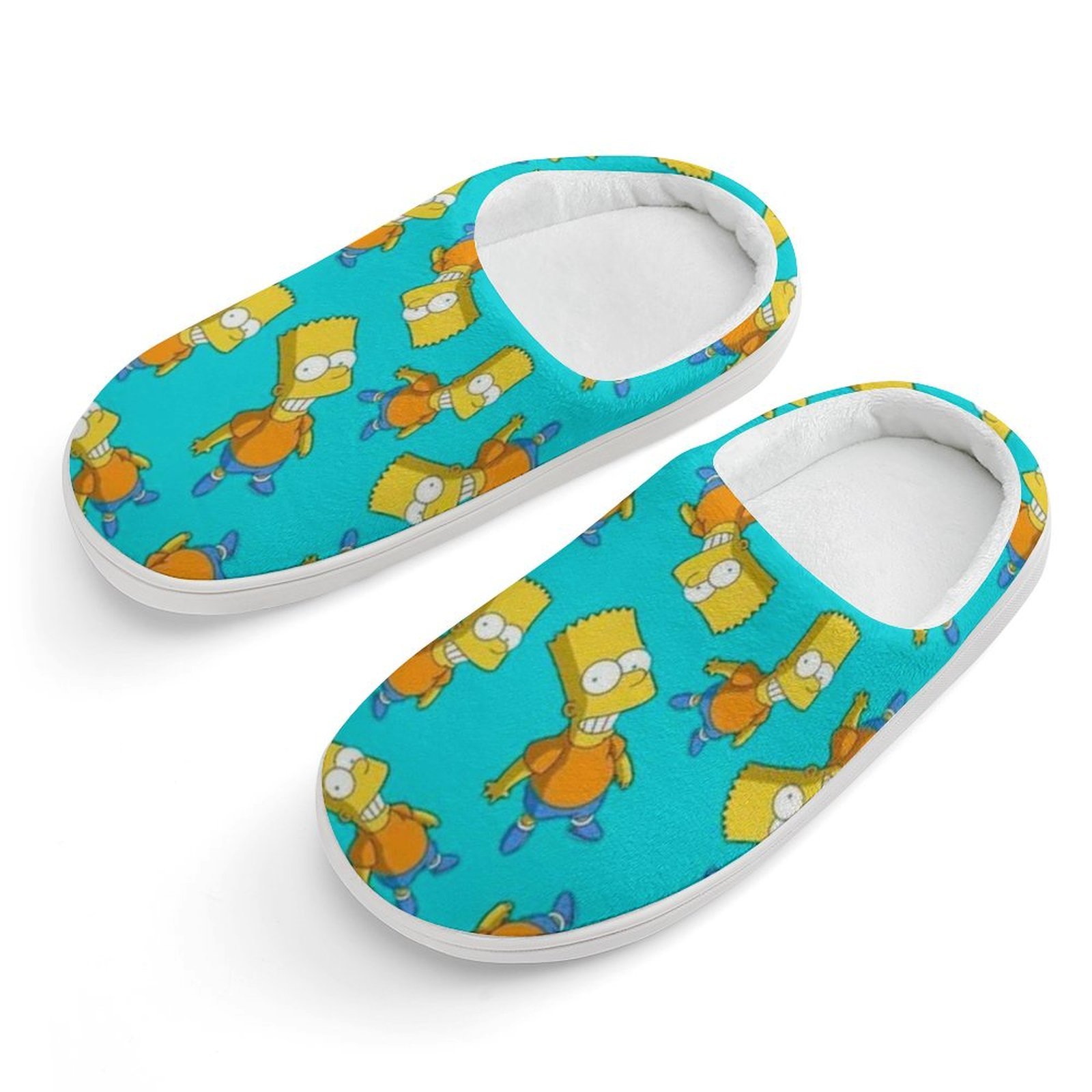 Bart The Simpsons Winter Plush Slippers for Boys Girls Soft Warm Cotton ...