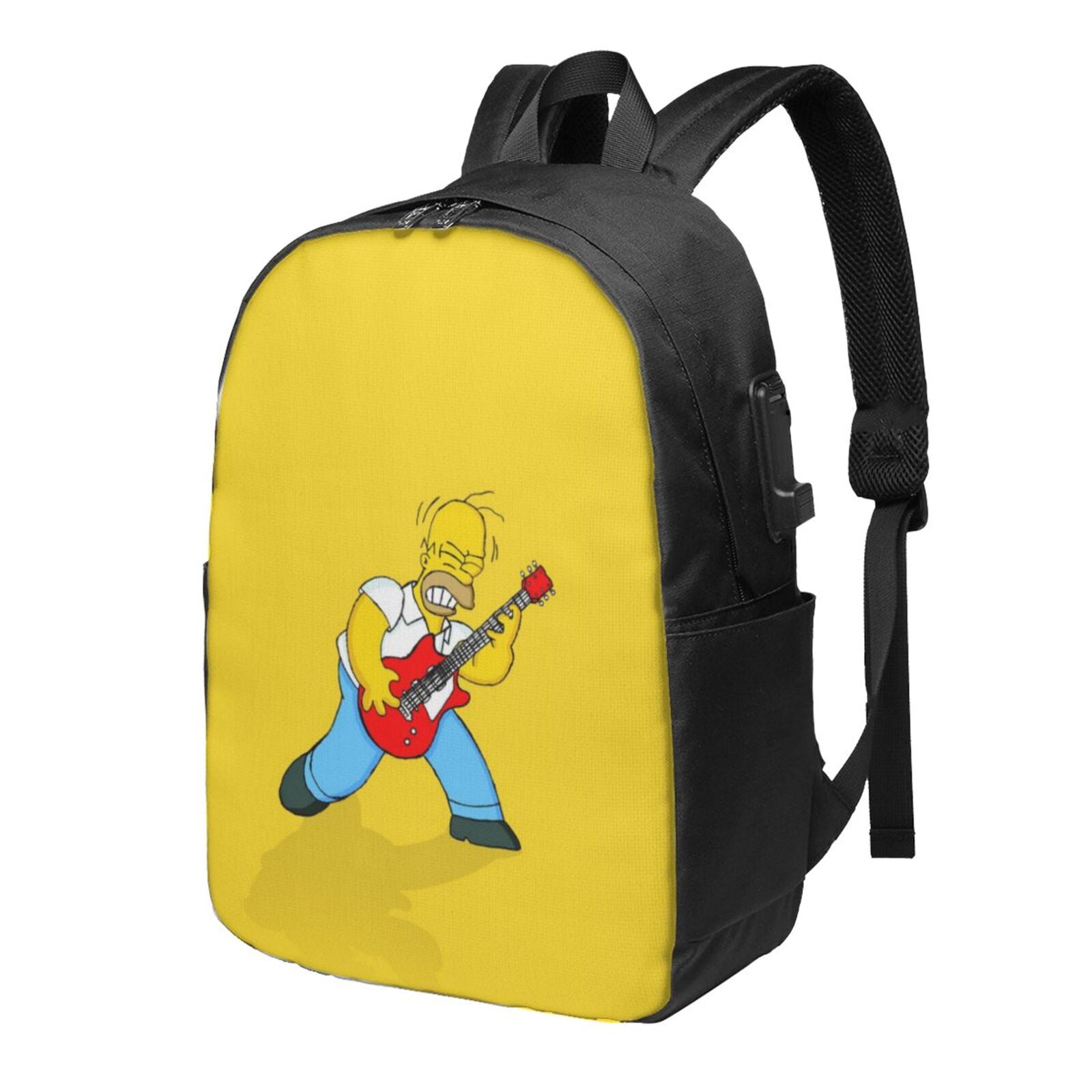 Bart The Simpsons Guitar Backpack Lightweight Shoulders Daypack School ...