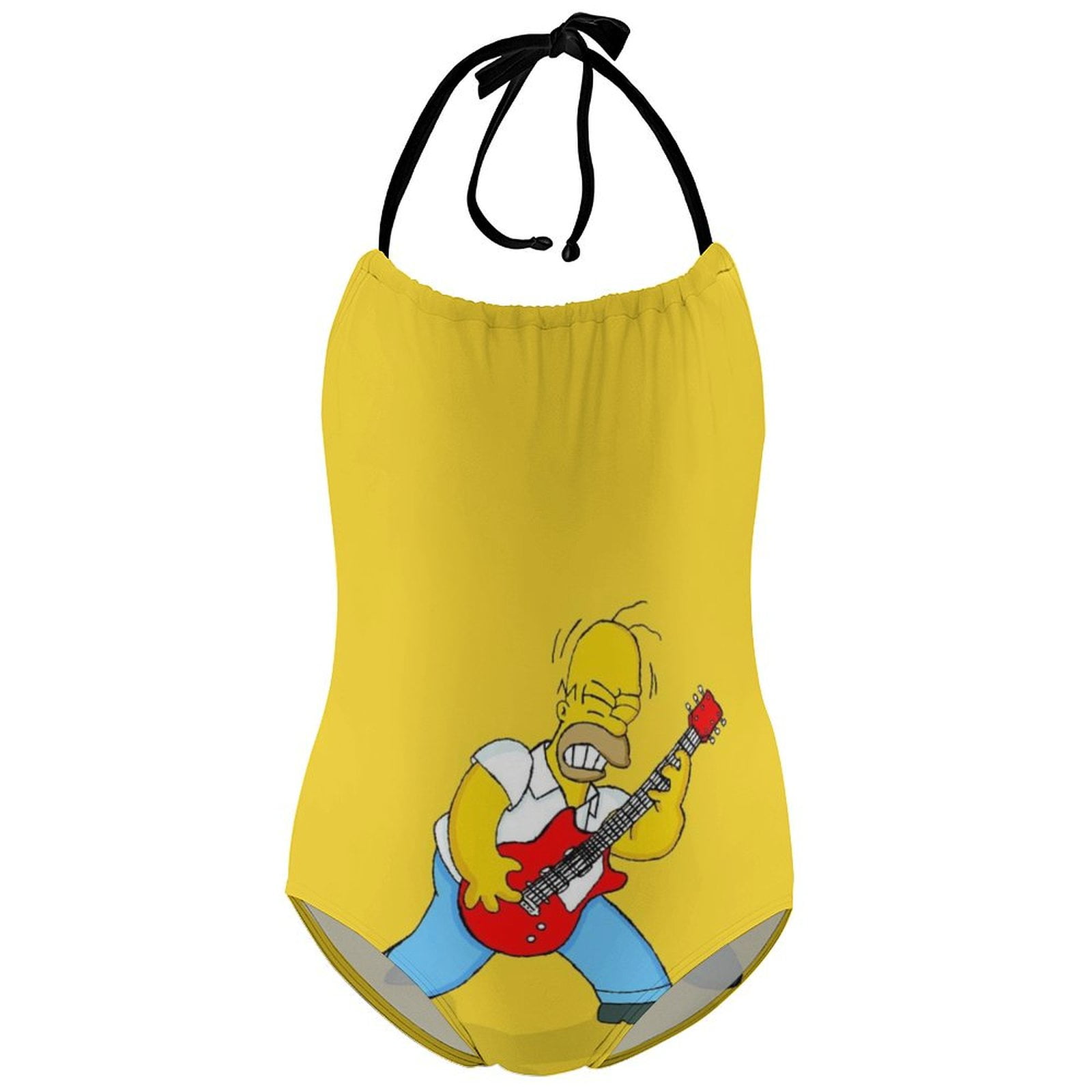 Bart The Simpsons Guitar Girls One-piece Swimsuit Summer Kid's Beach ...